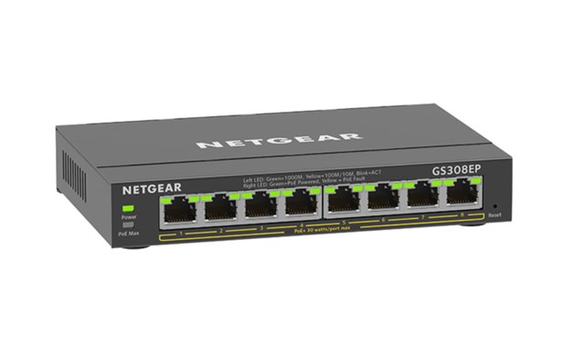 Netgear GS308EPP 8-Port Smart Managed Switch PoE+ | Scandinavianphoto.se