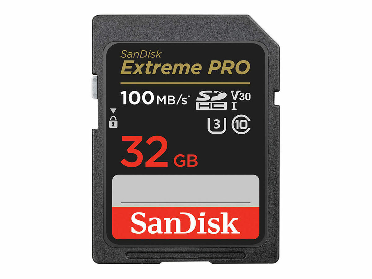 SanDisk SDHC Extreme Pro 32GB 100MB/s UHS-I C10 V30 U3 | Scandinavian Photo