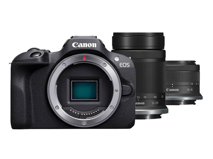 Canon EOS R100 + 18-45mm f/4,5-6,3 IS STM + RF-S 55-210mm f/5-7,1 IS ...