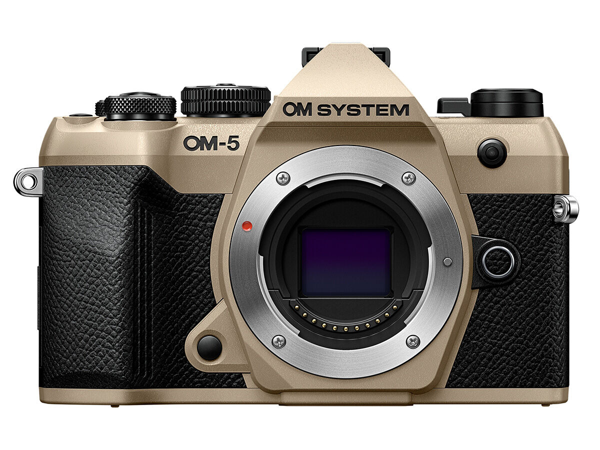 OM SYSTEM OM-5 Mark II Body Sand Beige | Scandinavian Photo