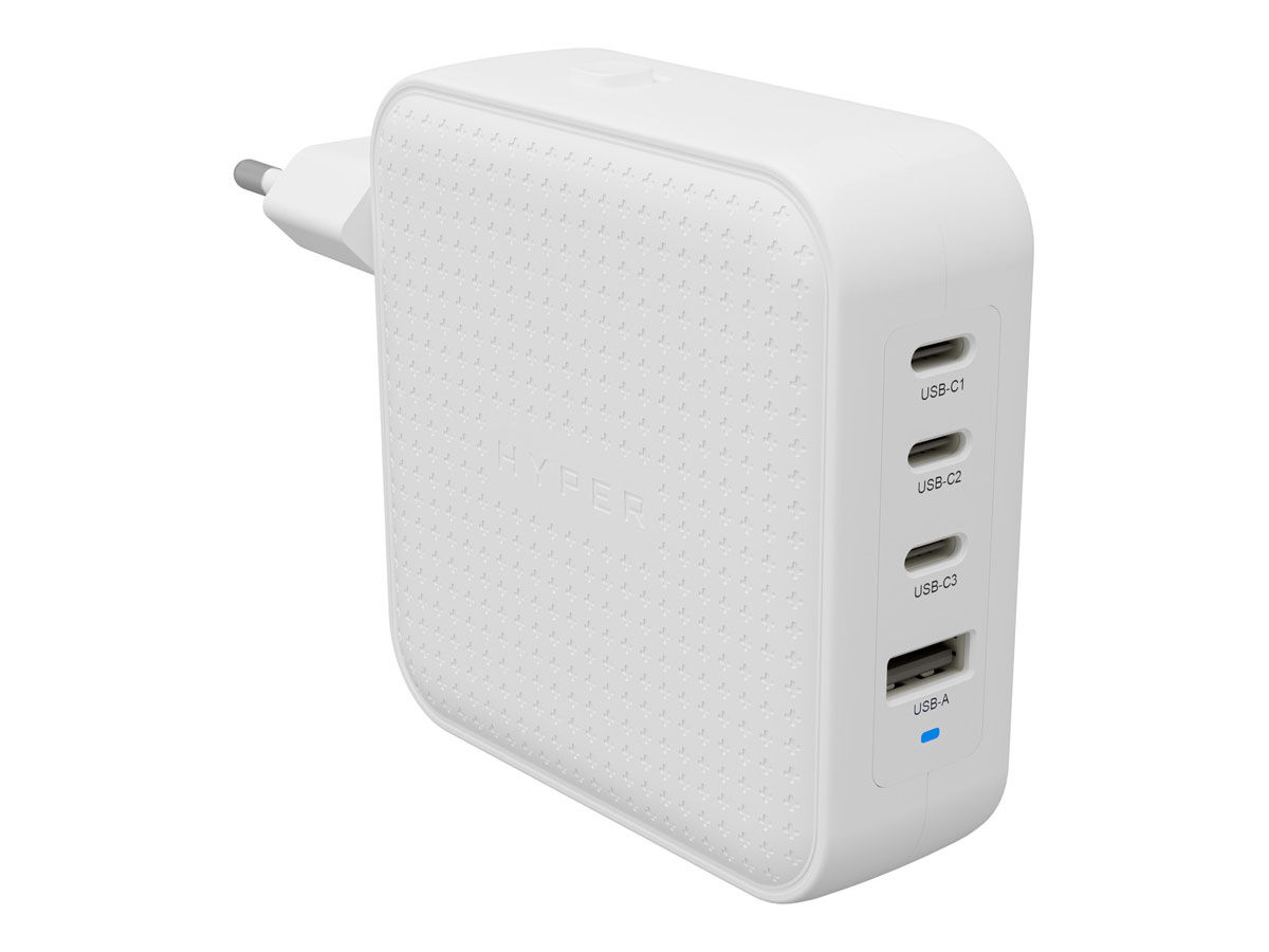 Hyper HyperJuice 100W USB-C GaN Travel Charger (3C+1A) – White ...