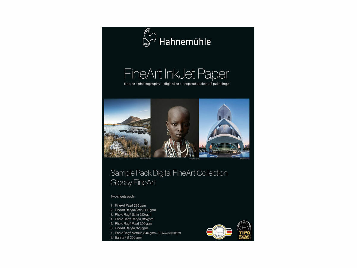 Hahnemühle Digital FineArt - Sample Pack Glossy A4 | Scandinavian Photo