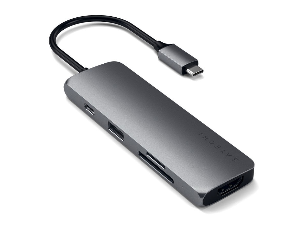 Satechi Aluminum USB-C Multiport Pro Adapter Space Grey | Scandinavian ... Satechi Aluminum USB-C Multiport Pro Adapter Space Grey | Scandinavian ...